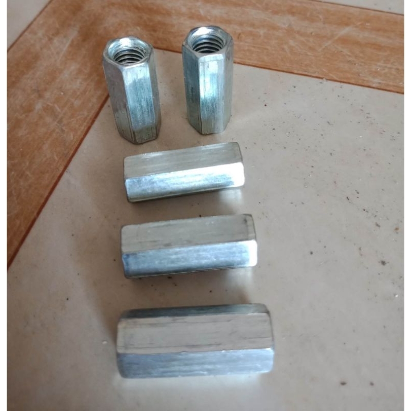 nối thanh ty ren m8 , lục giác m8. loại đẹp tốt. dài 3cm và dài 4cm ...