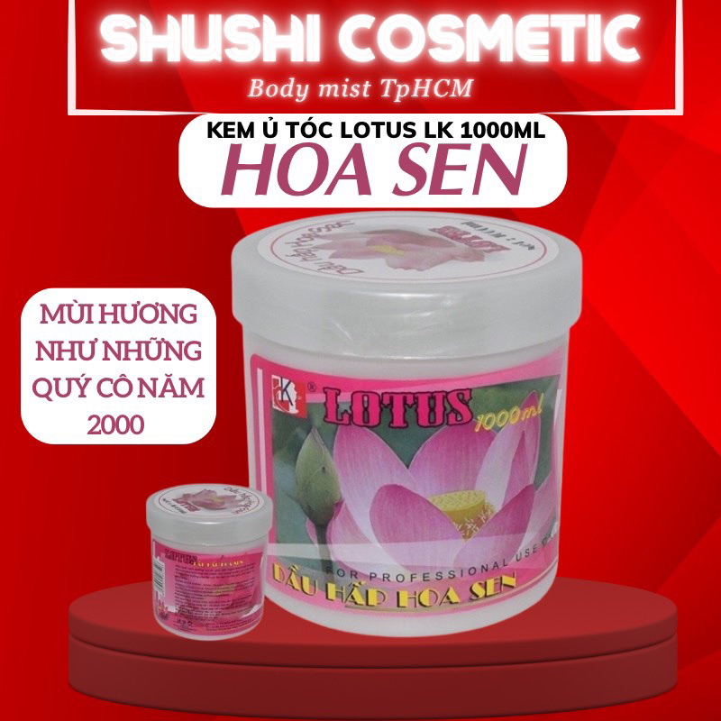 Kem ủ tóc HOA SEN LOTUS LK 1000ml - Ủ hấp tóc cung cấp dưỡng chất mùi ...