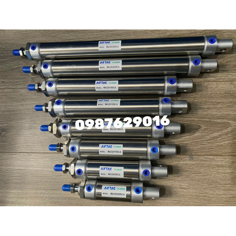 Xy Lanh Tròn AIRTAC MA32-10/20/25/50/75/100/125/150/200/250/300/350/400SCA bore size 32 | Shopee ...