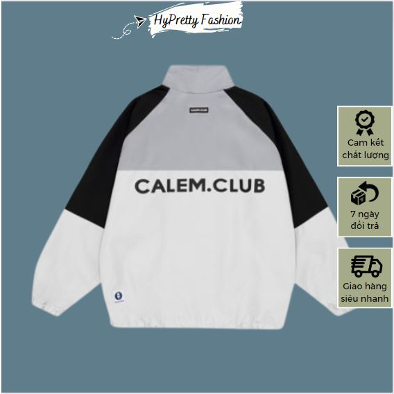 Áo khoác dù Calem Club cổ bẻ, áo gió nam 2 lớp cao cấp mix 3 màu form ...