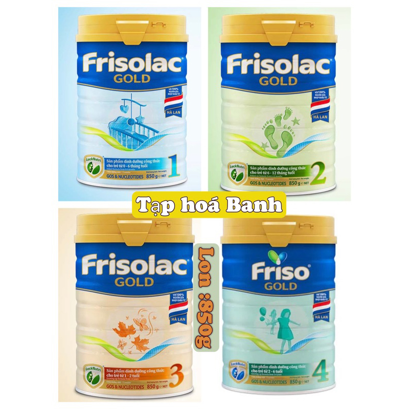 Sữa Frisolac Gold cho bé Số 1_2_3_4 ( Lon 850g ) | Shopee Việt Nam