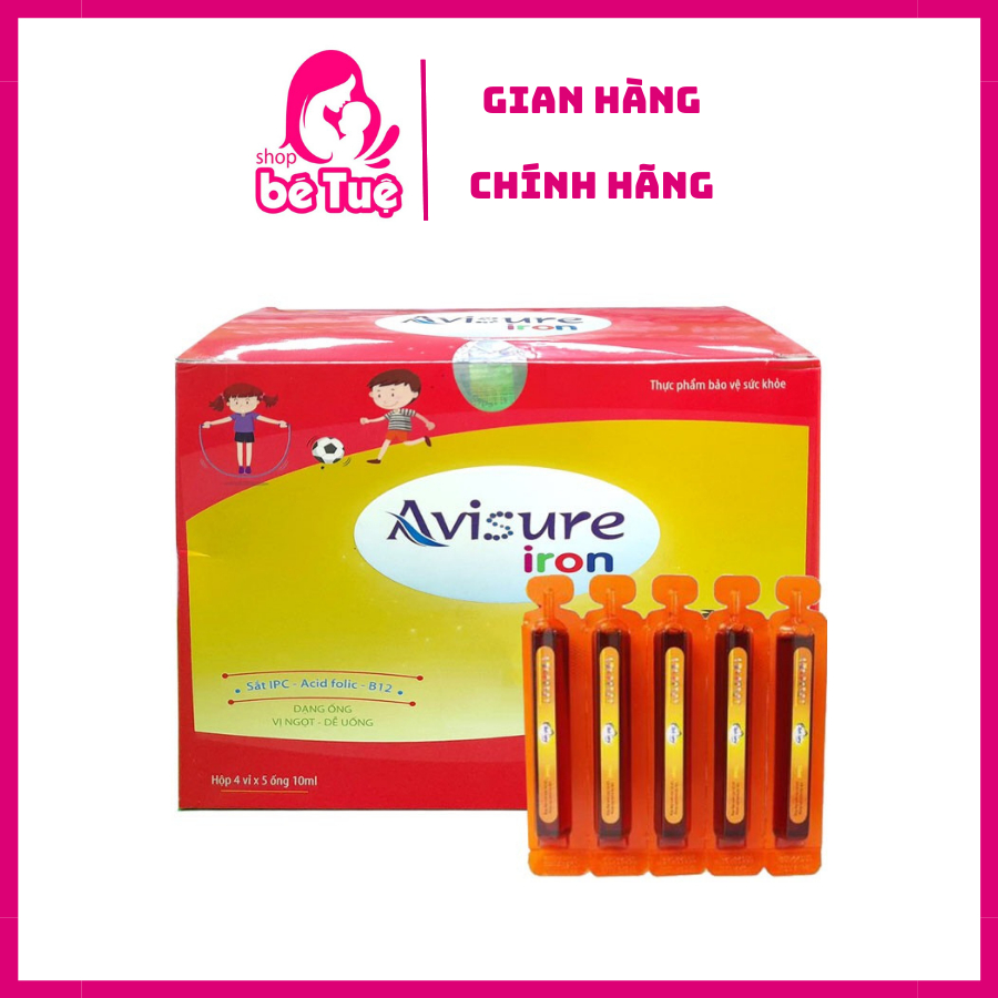 Avisure Iron bổ sung sắt hữu cơ cho bé dạng siro 20 ống | Shopee Việt Nam