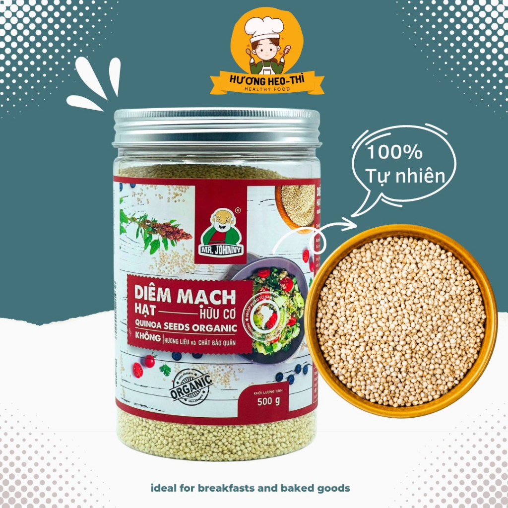 Hạt Quinoa Hữu Cơ Hộp 500g, Diêm Mạch Chính Hãng Nhập Khẩu Từ Nam Mỹ ...