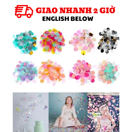 Kim Tuyến Giấy Nhiều Màu Cho Trang Trí Tiệc - Confetti Multiple Colors ...