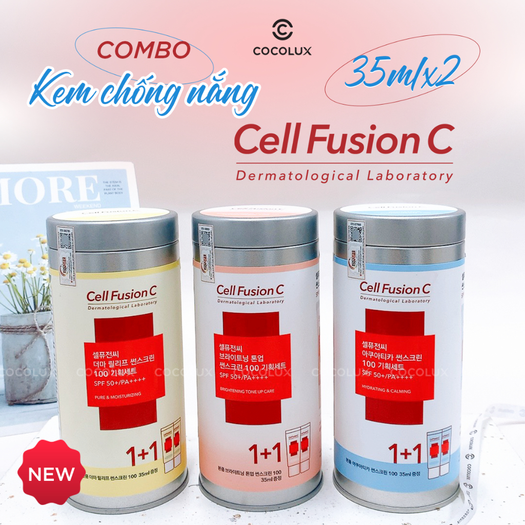 Combo Kem Chống Nắng Cell Fusion C 35mlx2 | Shopee Việt Nam