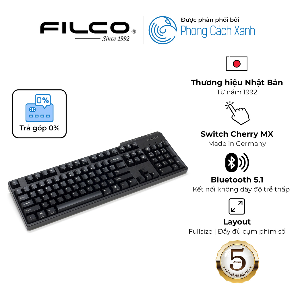 Bàn phím cơ Filco Majestouch Convertible 3 kết nối bluetooth - Fullsize ...