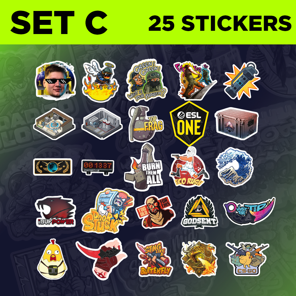 Bộ Hình Dán Sticker CSGO - Sticker Game S1mple Navi G2 Liquid Astralis ...