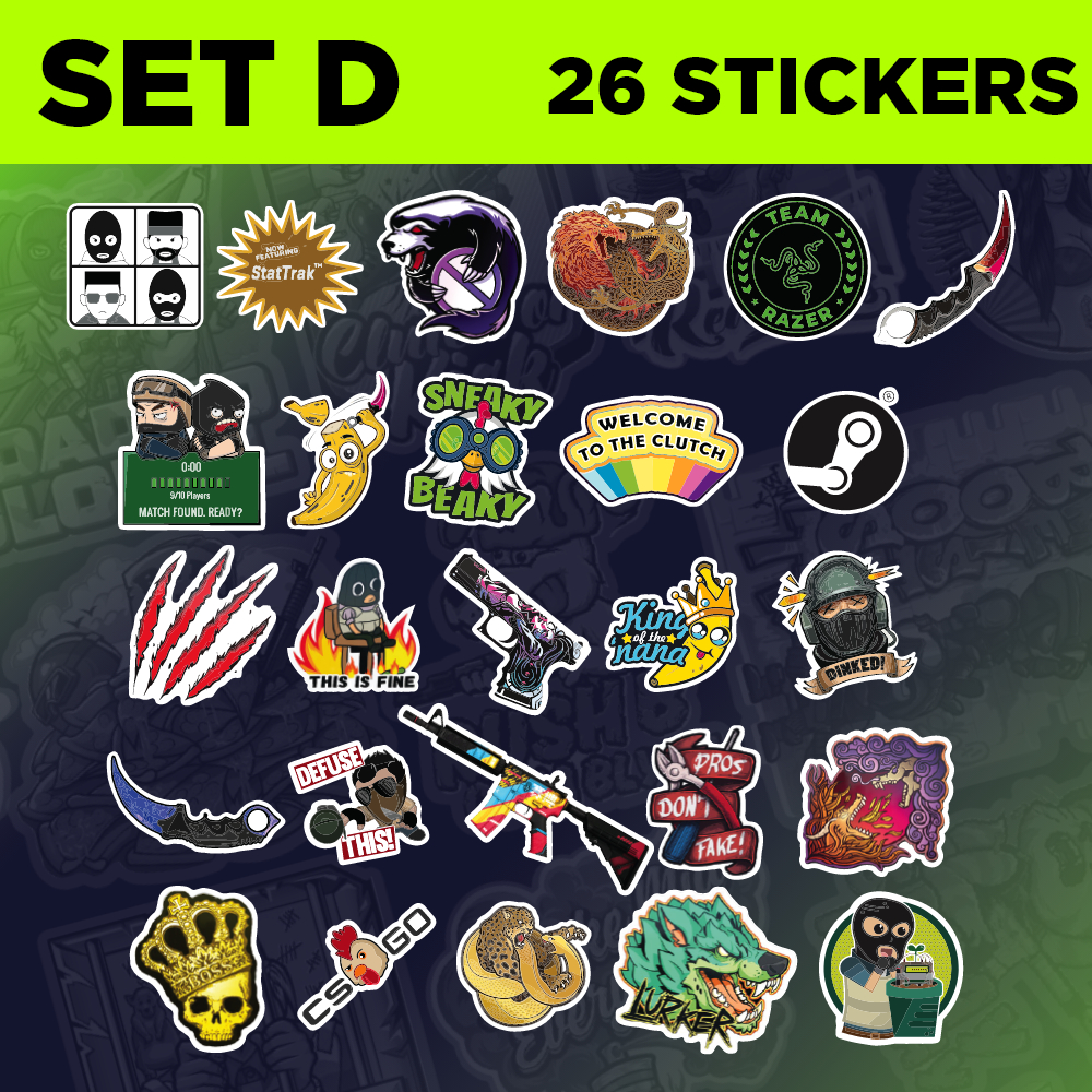 Bộ Hình Dán Sticker CSGO - Sticker Game S1mple Navi G2 Liquid Astralis ...