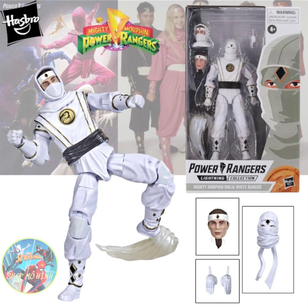 Mô Hình Power Ranger Lightning Collection Mighty Morphin Ninja White ...