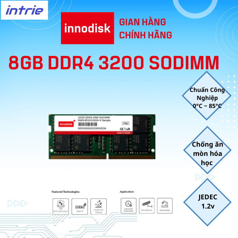 Bộ Nhớ Ram Máy Tính Công Nghiệp DDR4 8GB 3200 InnodisK | Shopee Việt Nam