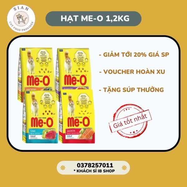 Thức ăn hạt cho mèo Me-O 1.2kg siêu rẻ - hạt cho mèo meo FREESHIP | Shopee Việt Nam