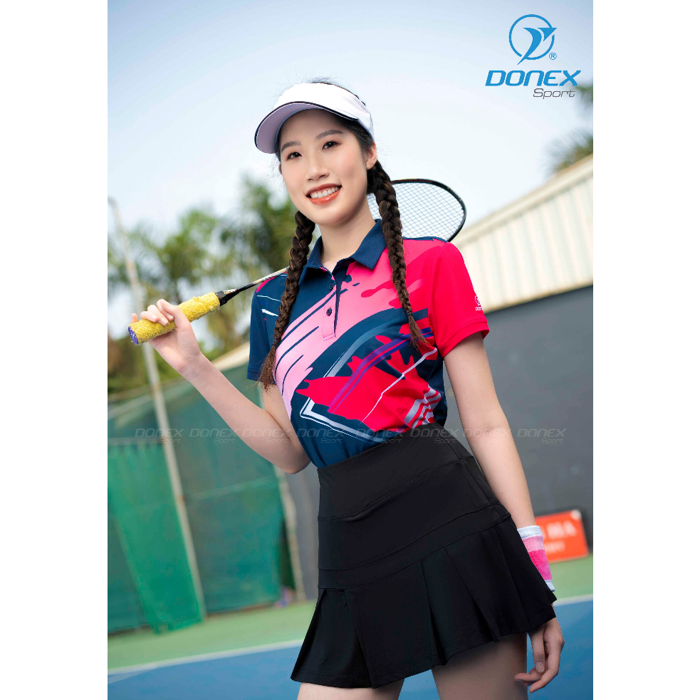 Áo Cầu Lông Nữ Donex Sport Vải Poly Giãn 4 Chiều, Thoáng Khí, Co Giãn ...