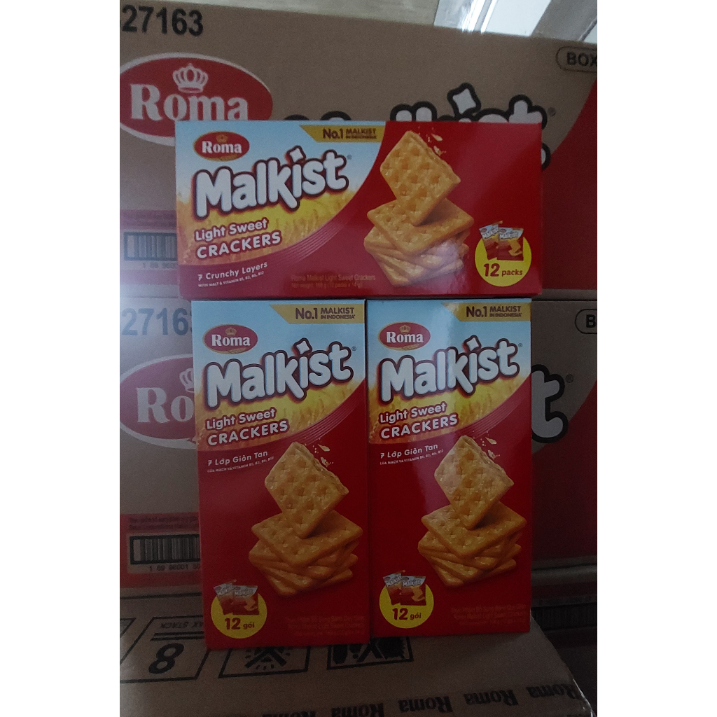 Bánh Roma Malkist có đường ( 3 hộp x 168gr) | Shopee Việt Nam