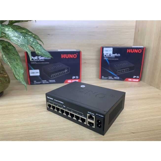 Switch PoE Huno 8 Port HN-1008P (giá đã có vat)*.Bộ chia mạng Switch ...