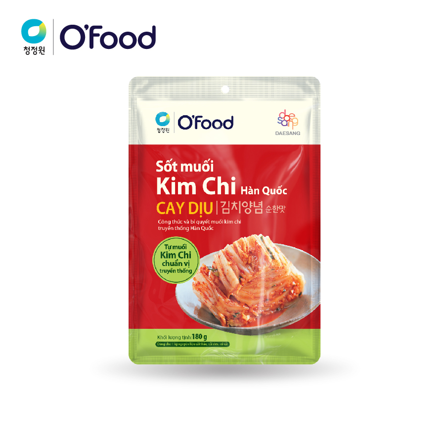 Sốt muối kim chi cay dịu O'food gói 180g, chuẩn vị Hàn Quốc | Shopee Việt Nam