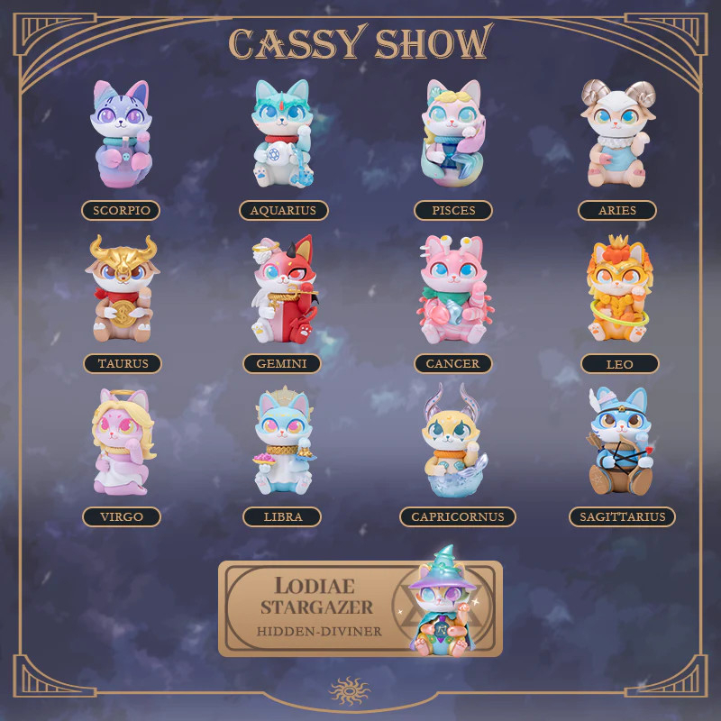 [CHỌN MẪU] BLINDBOX ZODIAC CASSY CAT MÈO CUNG HOÀNG ĐẠO CHÍNH HÃNG ...