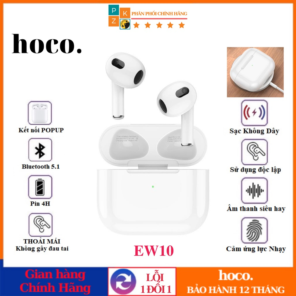Tai nghe Tai nghe Bluetooth True Wireless Hoco EW10 | Shopee Việt Nam