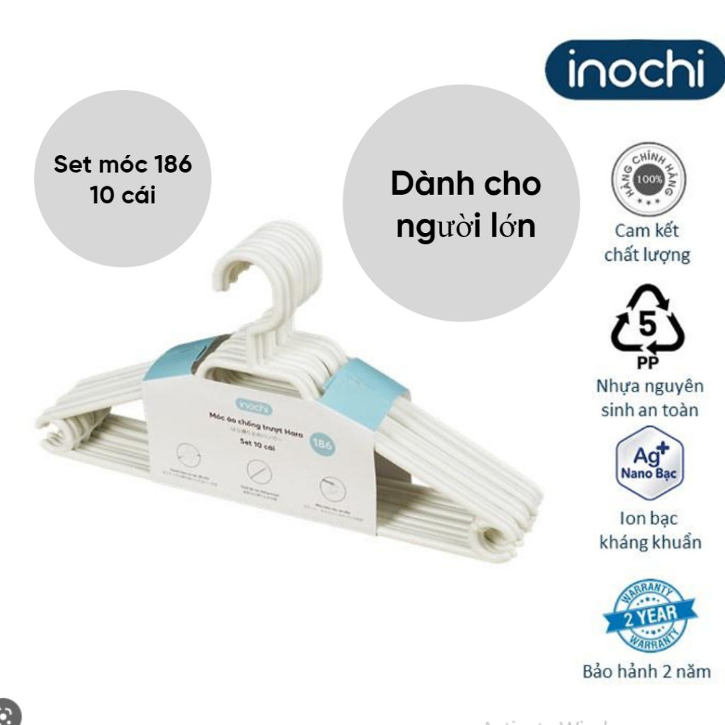 Móc treo quần áo nhựa đa năng treo Hara inochi người lớn và Trẻ em ...