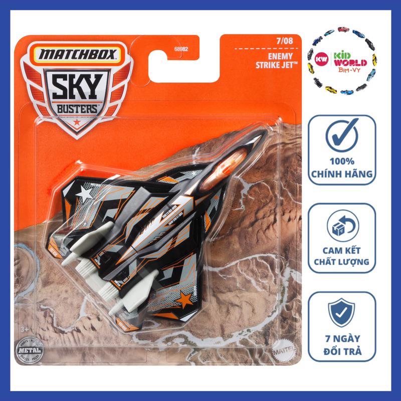 Máy bay mô hình Matchbox Sky Busters Series Enemy Strike Jet GWK50 ...