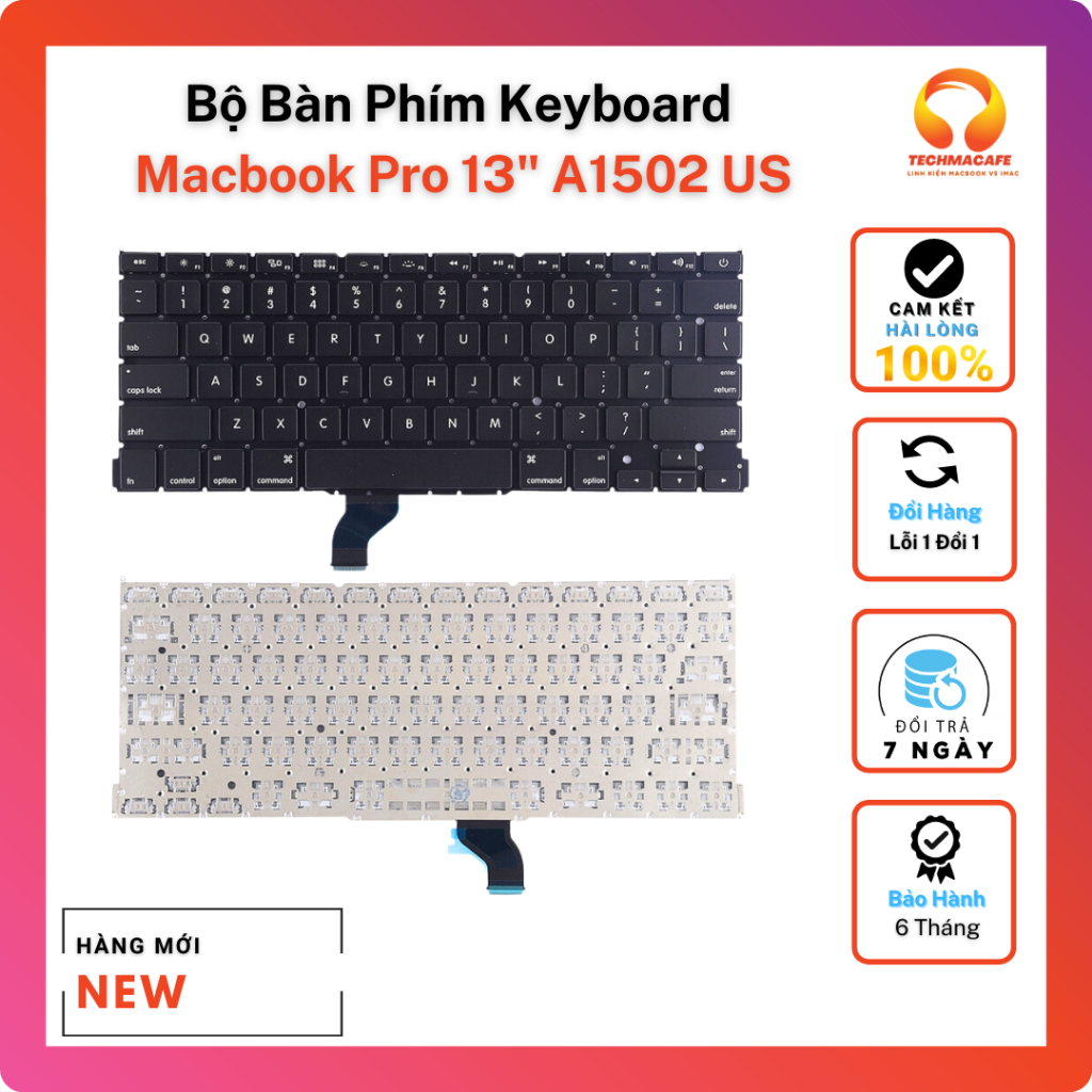 Bàn Phím Zin A1502 Layout US Thay Thế Cho Macbook Pro A1502 | Shopee ...