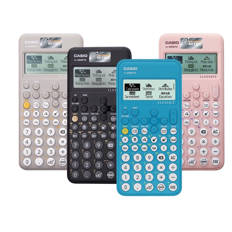 (CHÍNH HÃNG) Máy tính CASIO 880 BTG - bảo hành 7 năm | Shopee Việt Nam