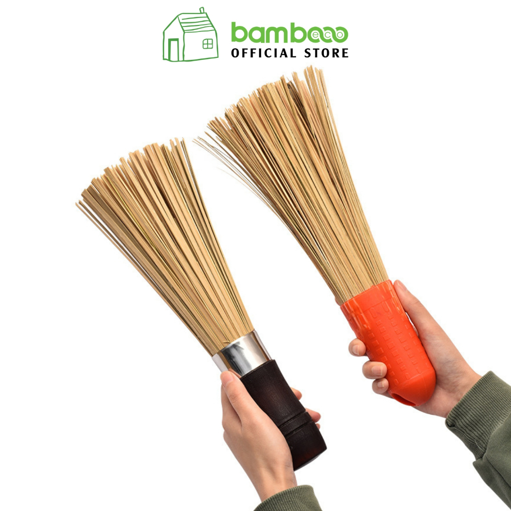 Chổi cọ nồi, chảo cán gỗ BAMBOOO ECO thân thiện môi trường | Shopee ...