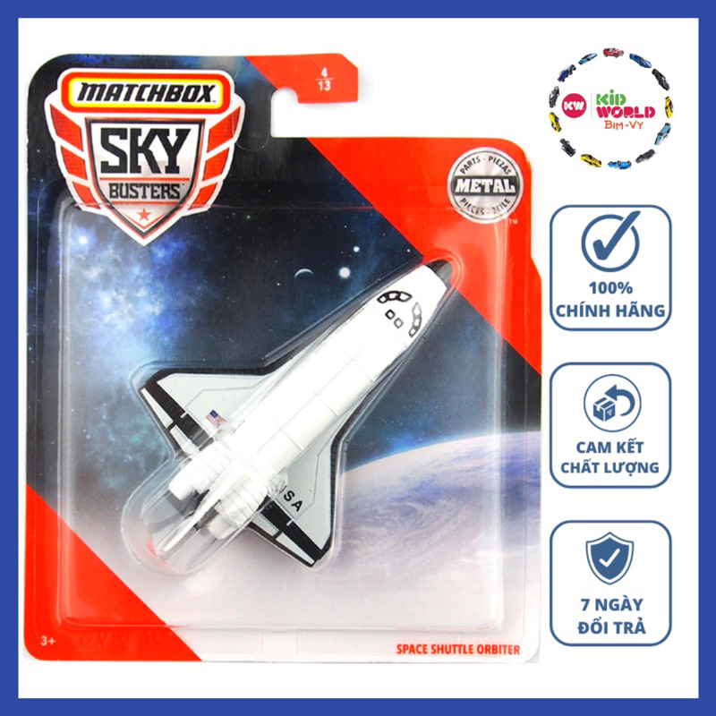 Máy bay mô hình Matchbox Sky Busters Series Space Shuttle Orbiter GKT50. | Shopee Việt Nam