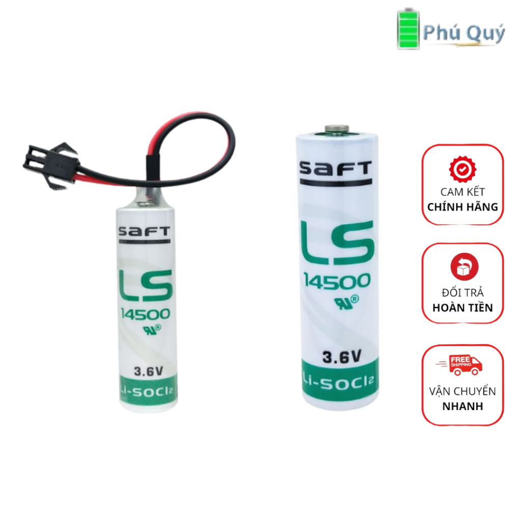 Pin SAFT LS14500 3.6V size AA chính hãng LS 14500 PLC | Shopee Việt Nam