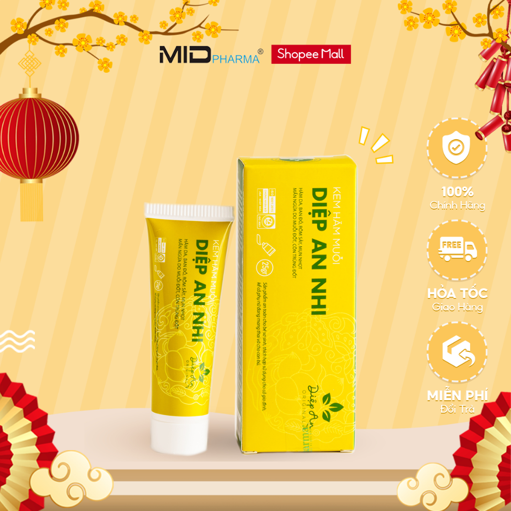Kem hăm muỗi Diệp An Nhi giúp giảm ngứa, làm dịu vết muỗi đốt, hăm da, hông ban, ngứa dị ứng và ...