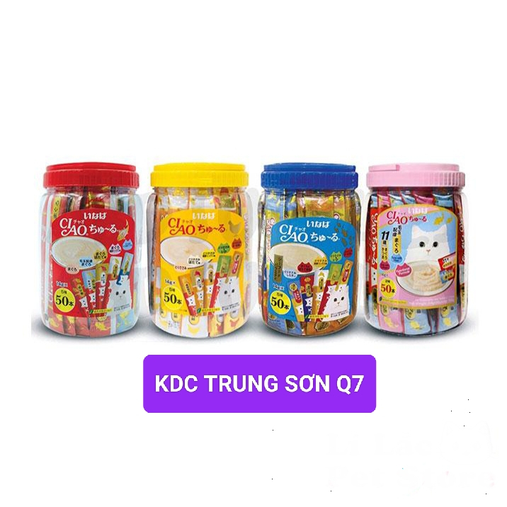 CIAO CHURU SÚP THƯỞNG CHO MÈO THÁI LAN HỘP 50 THANH (CIAO 50 TUYP) mix vị | Shopee Việt Nam