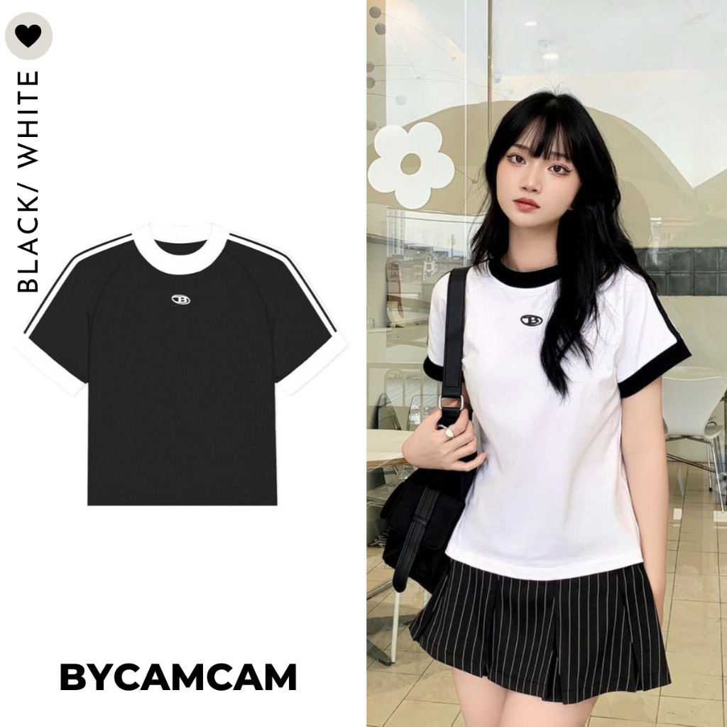 Áo Thun Baby Tee 100% Cotton chữ B logo cao su 2023_NT.Studio | Shopee ...