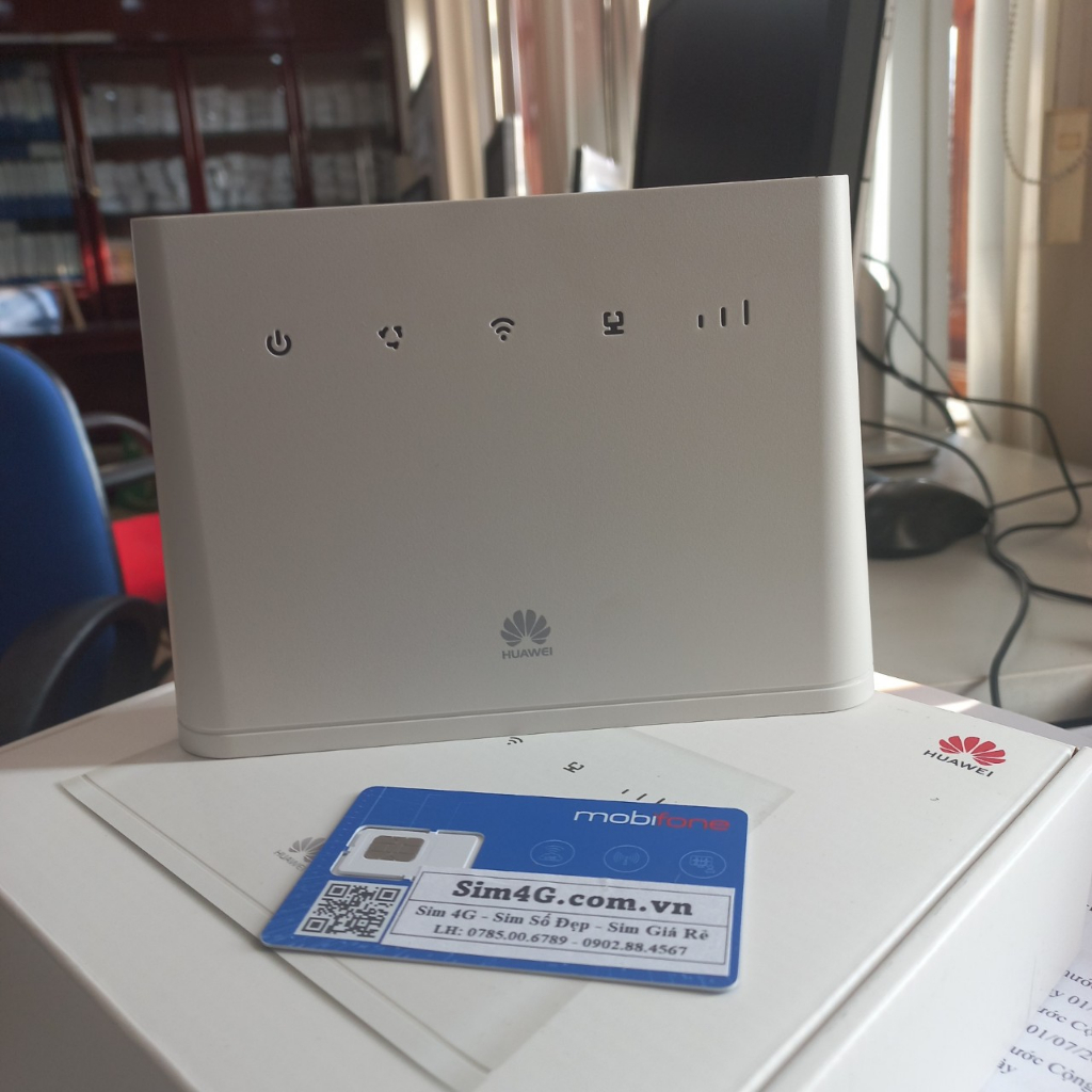 BỘ PHÁT WIFI HUAWEI 4G 1 CỔNG LAN VÀ 1 ANTENA WIFI 1 LINE HUAWEI B311-221 MOBIWIFI XÀI SIM ĐA ...