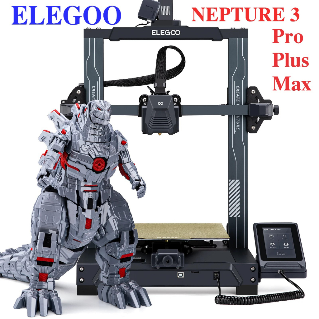 Máy in 3D FDM Elegoo Neptune 3 Pro/ Neptune 3 Plus/ Neptune 3 Max ...