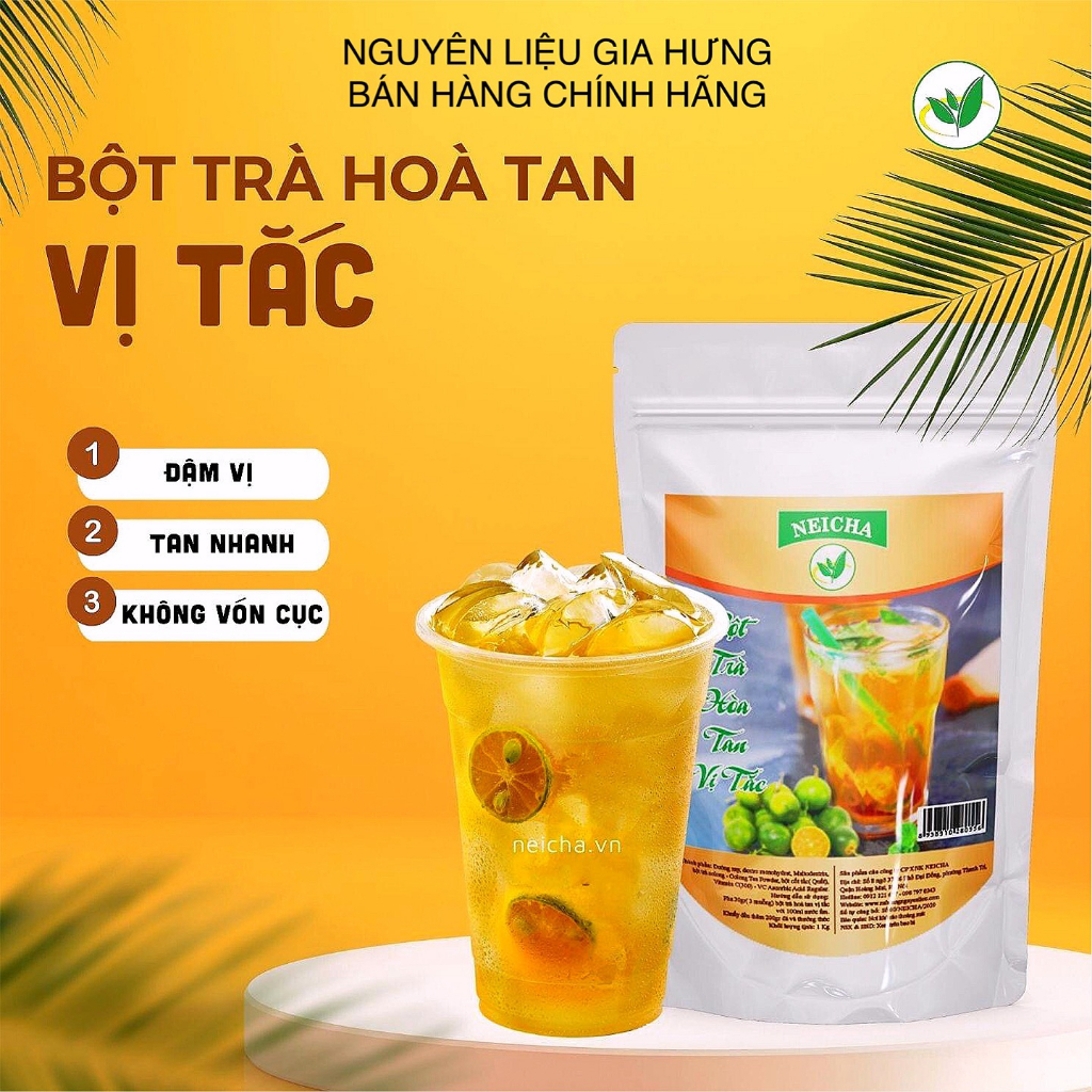[Siêu rẻ]Trà Tắc Neicha hàng chính hãng/ Bột trà hoa quả PHA SẴN SIÊU ...