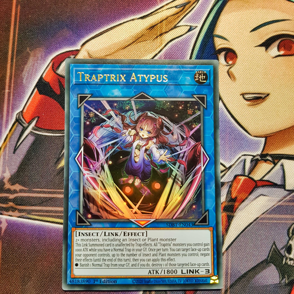 Thẻ bài Yugioh chính hãng | Traptrix Atypus | SDBT Ultra Rare. | Shopee ...