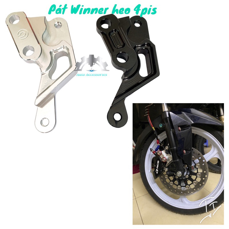️ Pas nhôm cnc nguyên khối gắn TRƯỚC WINNER X/V1 cho HEO 4pis (MẪU ...