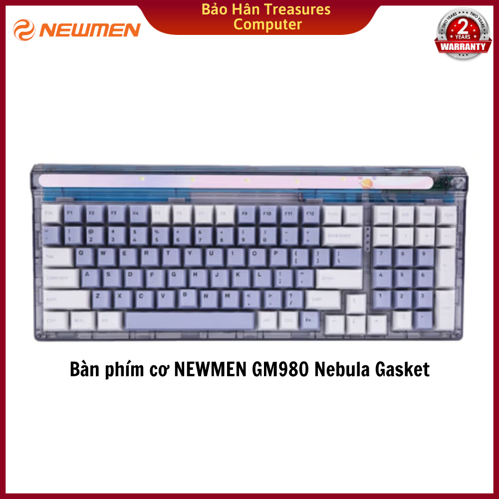 Bàn phím cơ NEWMEN GM_980 Nebula Gasket Wireless NAT Style switch ...
