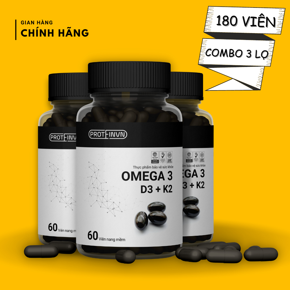 COMBO 3 LỌ Viên uống hỗ trợ xương khớp Omega 3 D3 K2MK7 PROTEINVN 60 ...