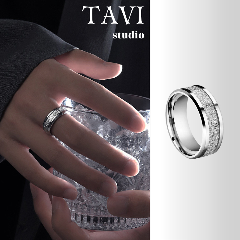 Nhẫn Nam ICE Thời Trang Tavi Stuio Unisex Chất Liệu Titan Không Gỉ Màu ...