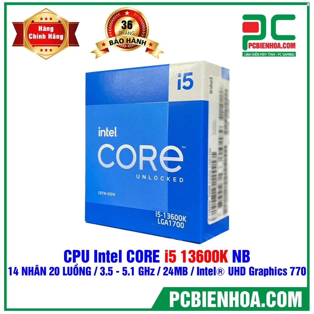 CPU INTEL CORE I5 13600K NEW BOX NHẬP KHẨU ( 14 NHÂN 20 LUỒNG / 3.5 - 5 ...