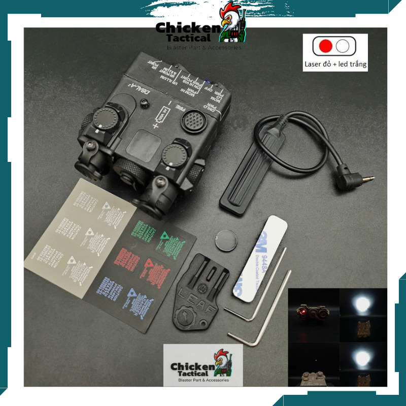 Hộp đèn pin Dbal-A2 phiên bản nylon có las đỏ và đèn led trắng | Shopee ...