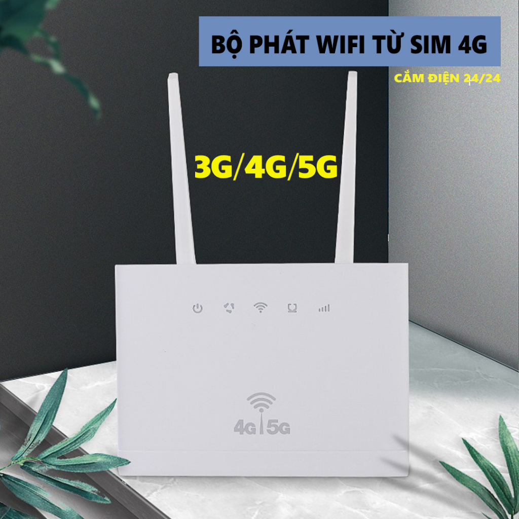 Cục phát wifi từ sim 4G, bộ phát wifi 4G CPE TU909 có 3 cổng WAN/LAN, 2 ...