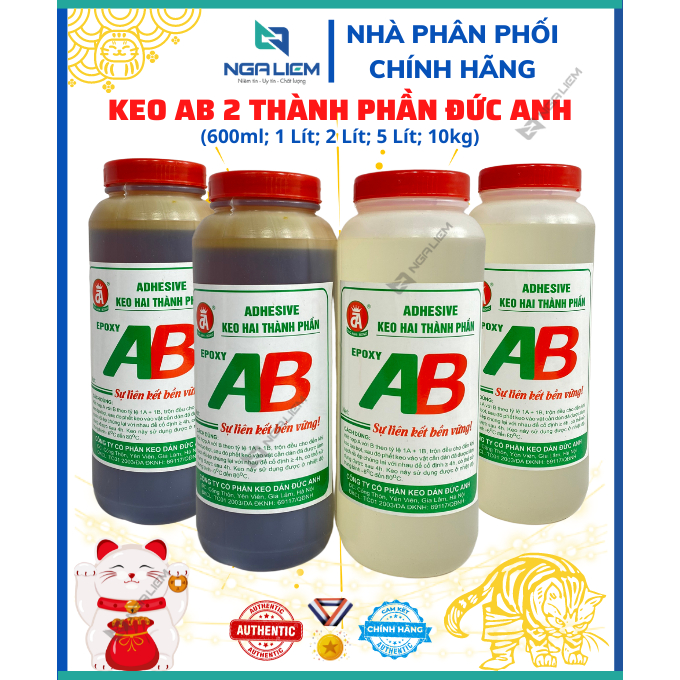 Keo AB 2 Thành Phần Đức Anh (500ml; 1 Lít; 2 Lít; 5 Lít; 10kg) | Shopee ...