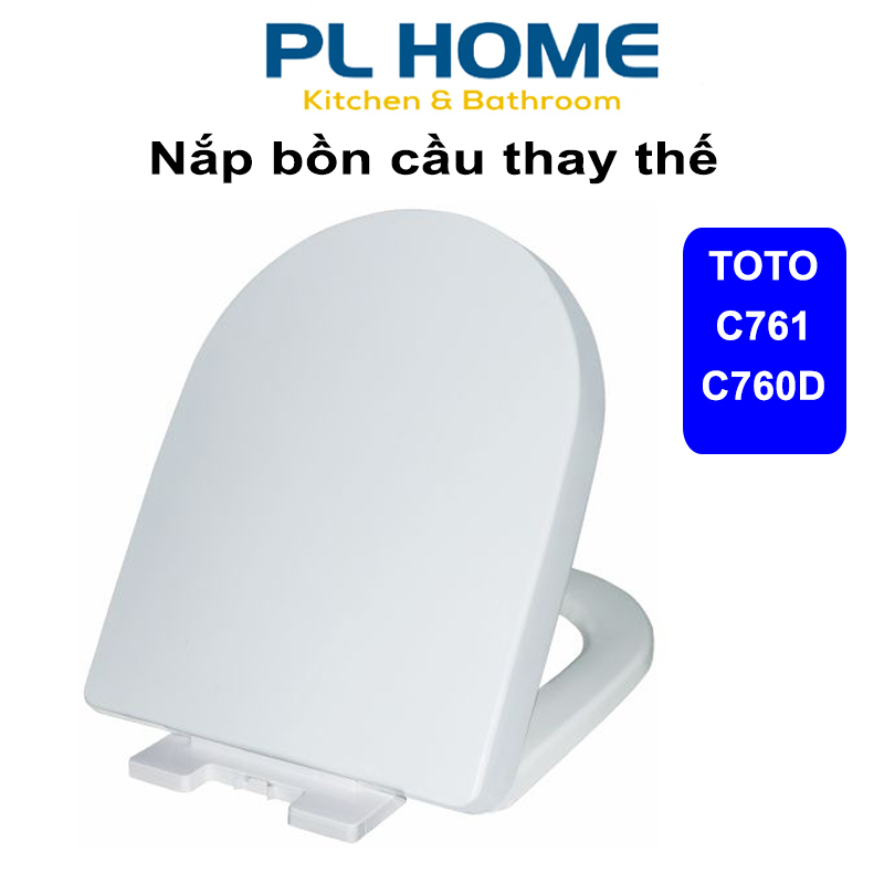 Nắp bồn cầu đóng rơi êm dùng phù hơp cho Toto model C761, C760D | Shopee Việt Nam
