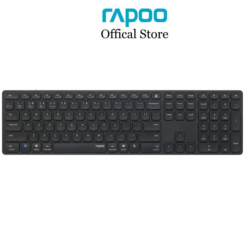 Bàn phím không dây Rapoo E9550G full size đa kết nối (Bluetooth 5.0, 3. ...