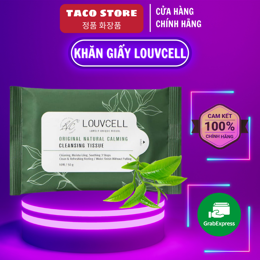 Khăn Ướt Tẩy Trang Dưỡng Ẩm Louv Cell Original Natural Calming ...