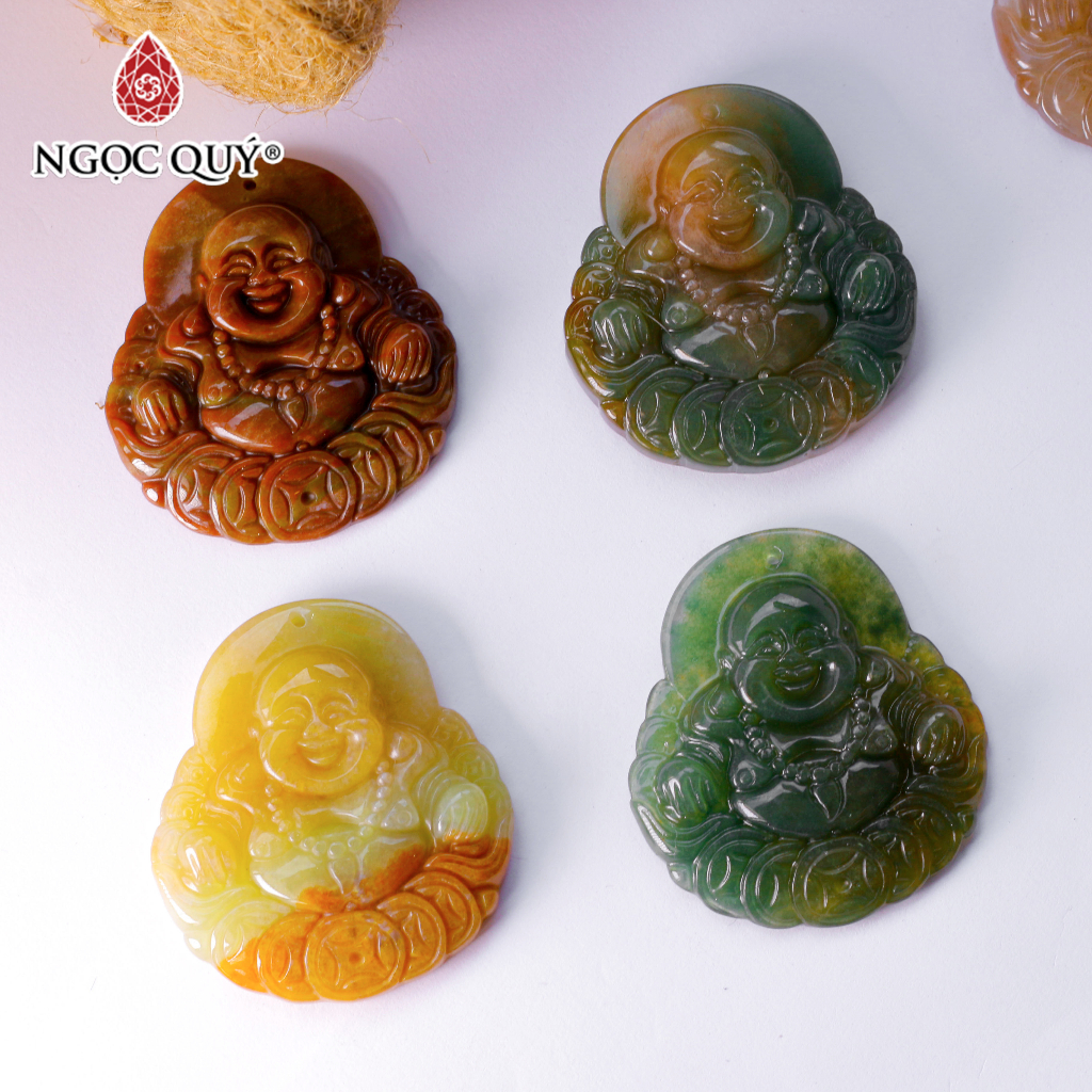 Mặt dây chuyền Phật Di Lặc đá Chalcedony - Ngọc Quý | Shopee Việt Nam