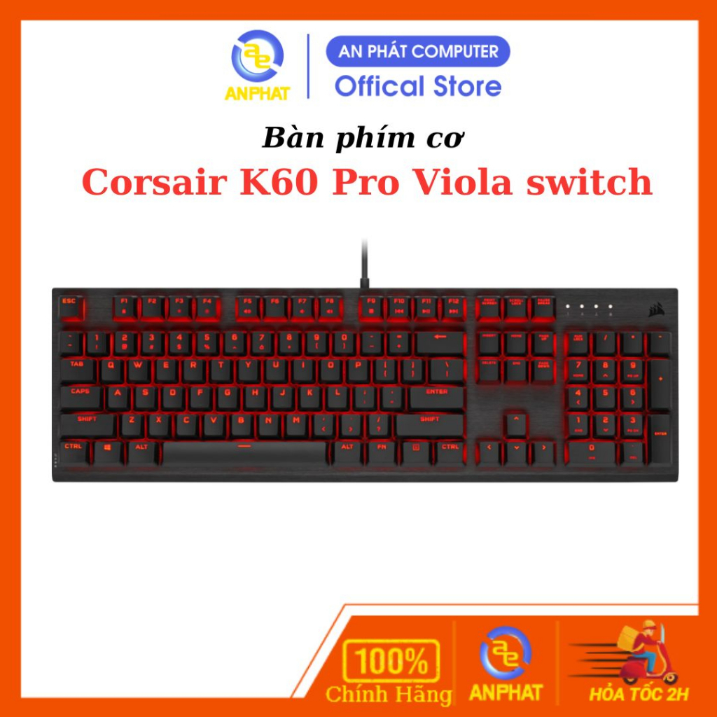 Bàn phím cơ Gaming Corsair K60 Pro Viola switch_An Phát Computer ...