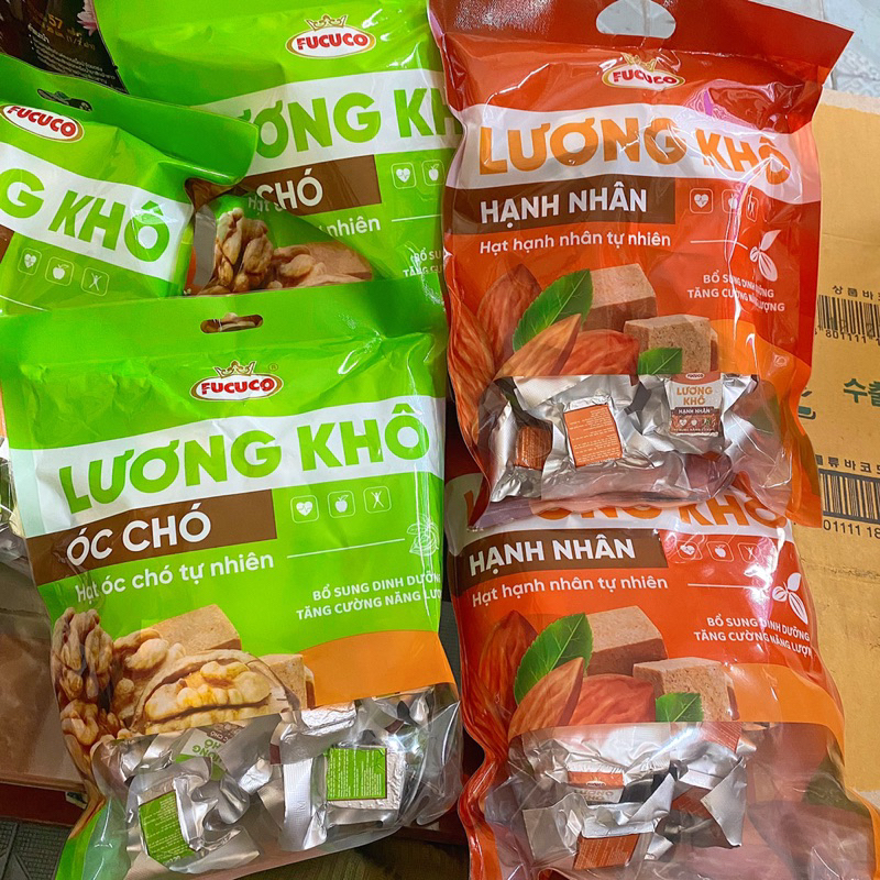 LƯƠNG KHÔ MINI VIỆT NAM VỊ HẠNH NHÂN/ ÓC CHÓ/ HẠT ĐIỀU GÓI 400g ...
