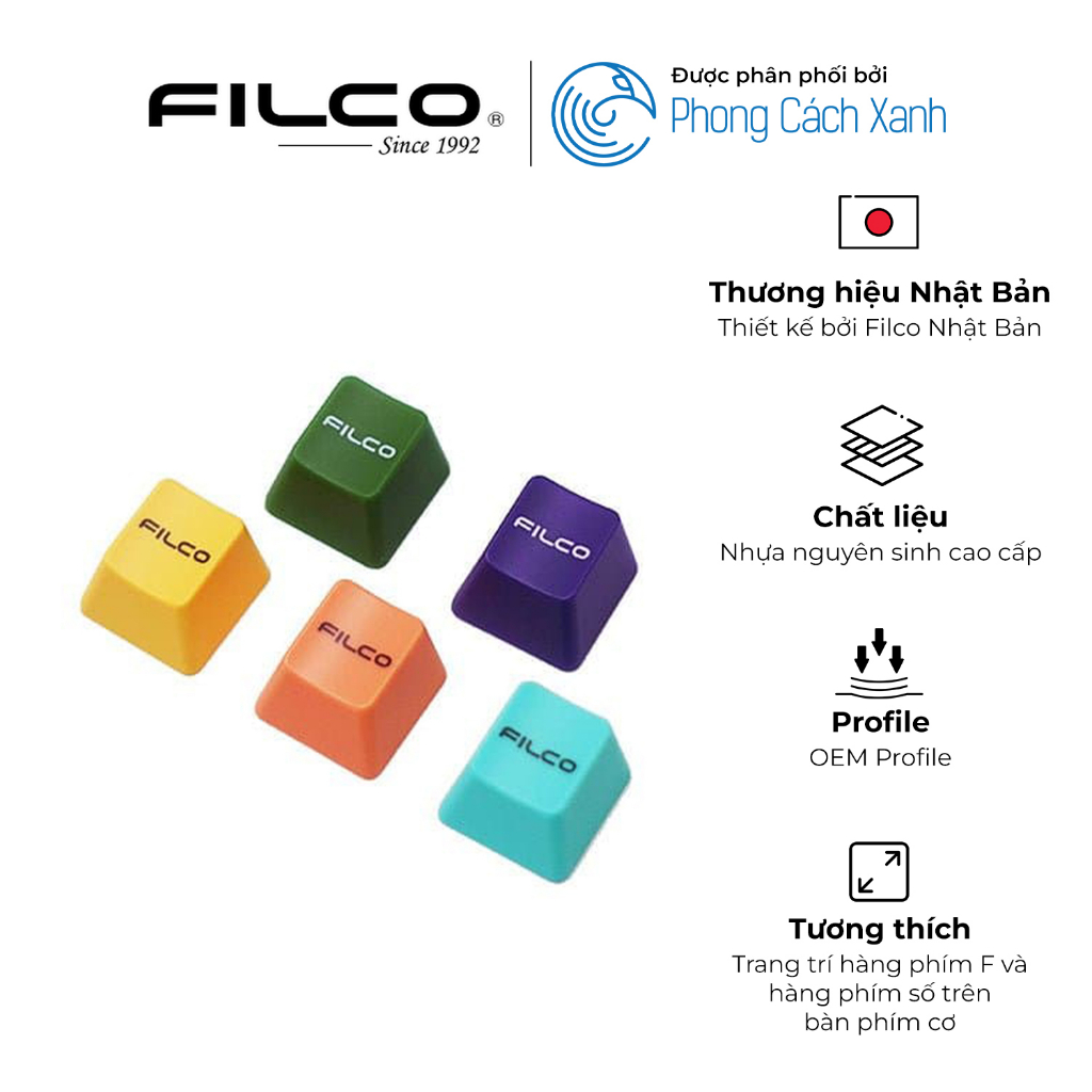 Bộ Keycap Logo Filco (5 màu) - Hàng Chính Hãng | Shopee Việt Nam